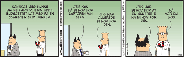 Livet uten filter: Dagens Dilbert-stripe
