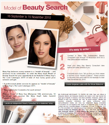The Industrious Bumble Bee. . .: Mary Kay's "Model of Beauty" Search!