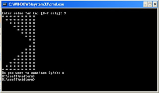 Assembly Progamming Ranger: Displaying asterisk triangles