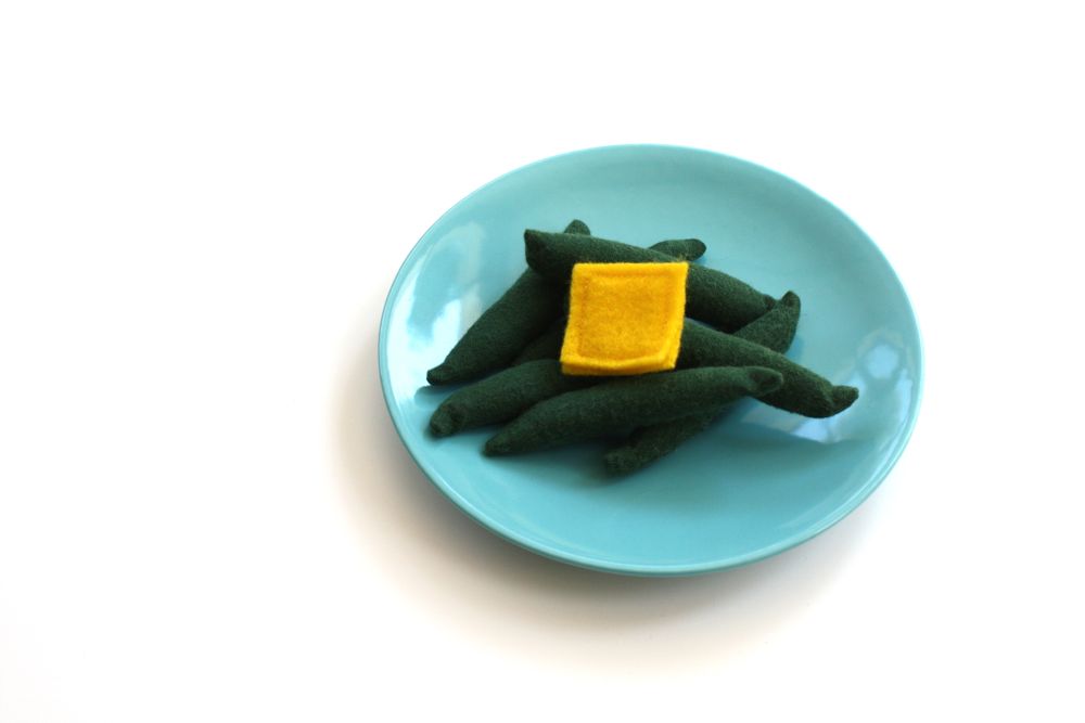 fabric green beans tutorial