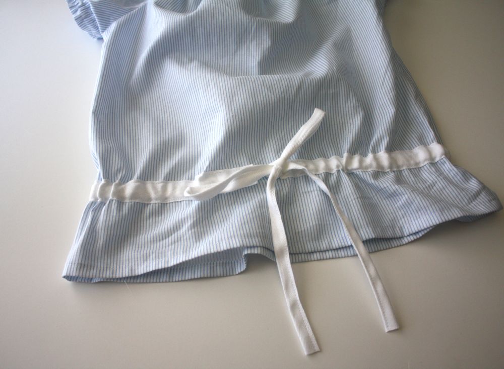 drawstring waist tutorial