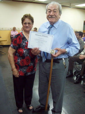Roberto Lugones junto a su esposa Carmen.