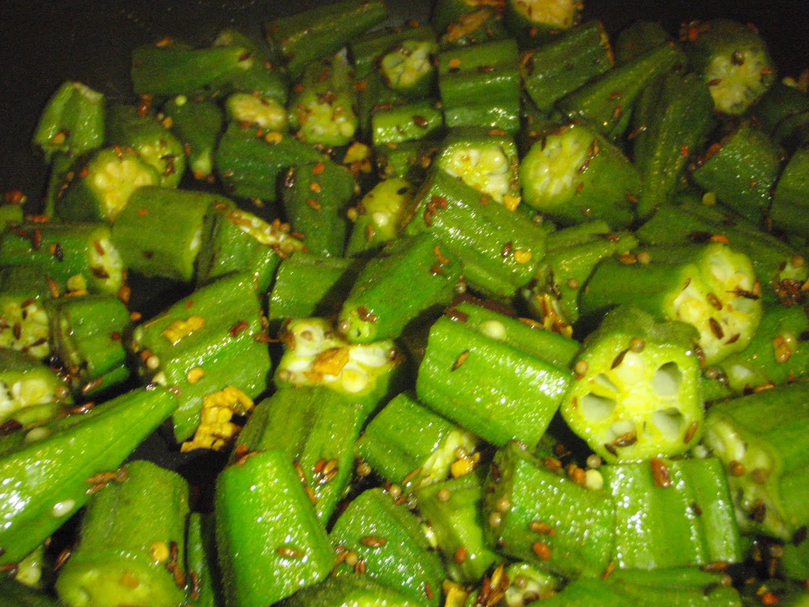 Friends & Foodies Forever: Papa's Indian Okra
