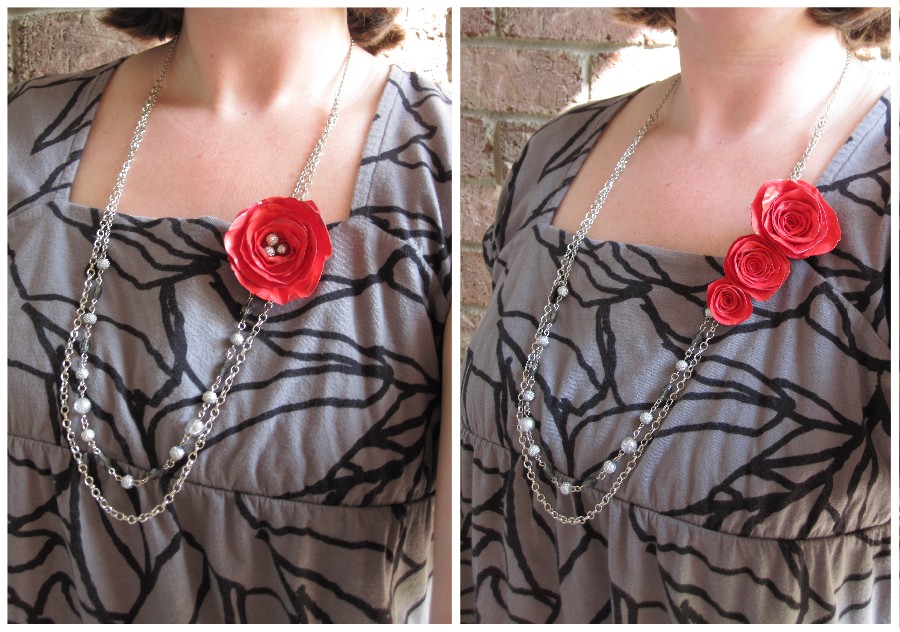 "Ceramic" Paper Roses - The Scrap Shoppe