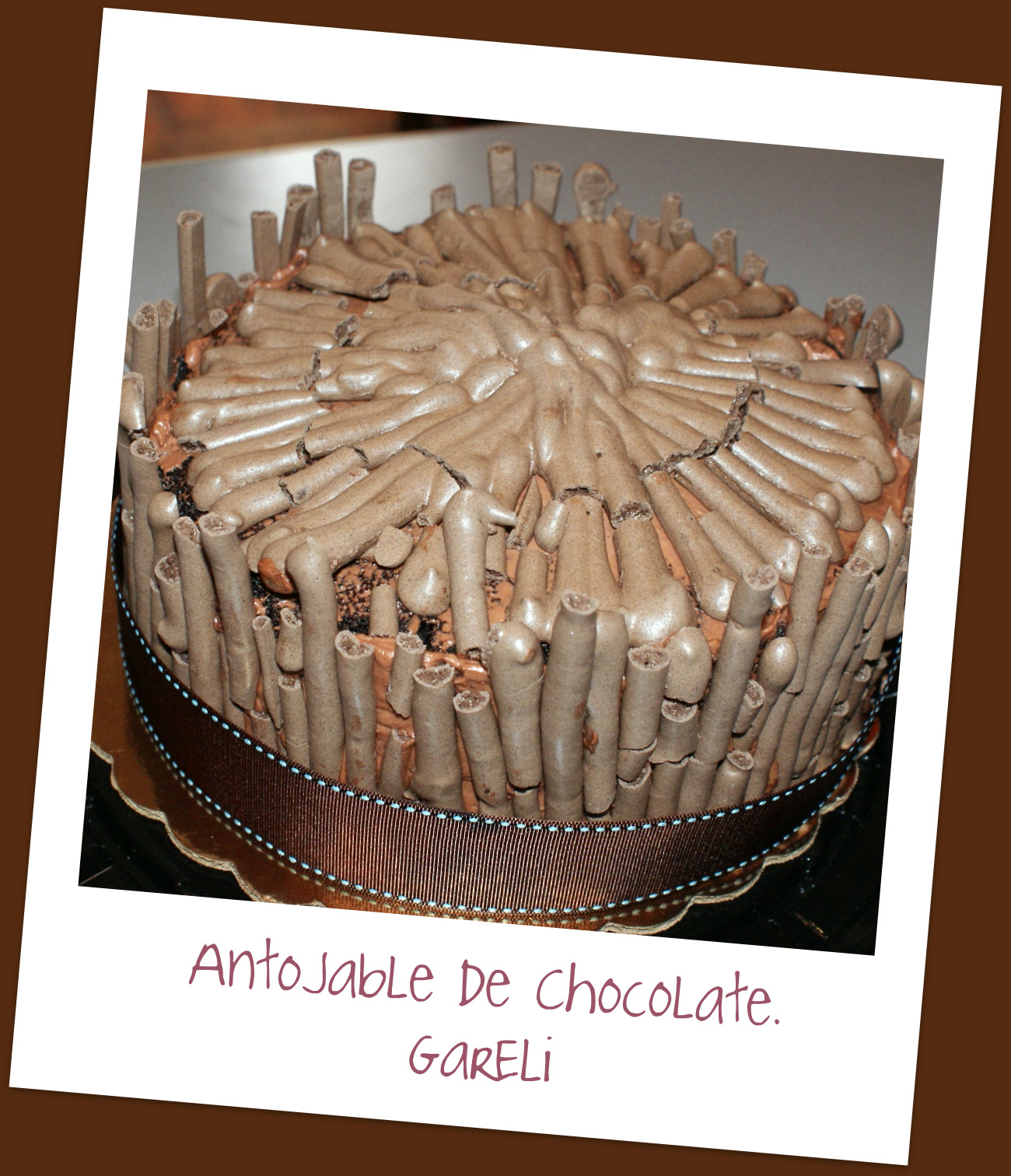 GarEli... Dulces Rebanadas: ANTOJABLE DE CHOCOLATE
