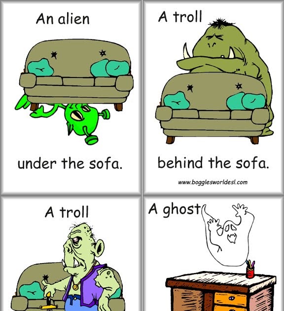 Fun with Preposition: Fun Cartoon with Preposition
