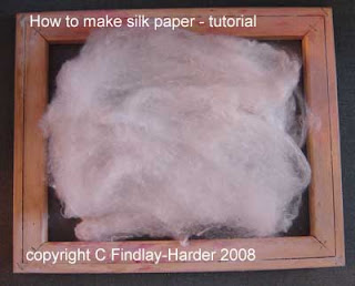 Chloe Crafts: How to make silk paper - tutorial