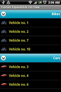 iMobile Development: ExpandableListView on Android