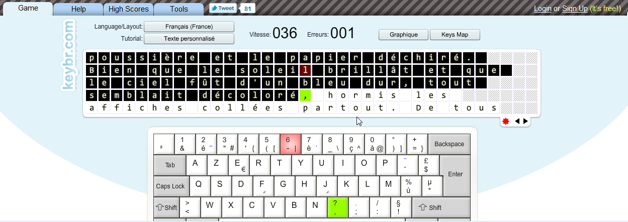Le blog Epsilon: S'entraîner à taper plus vite au clavier