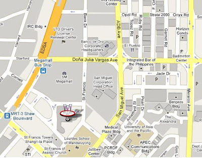 S&F - Our Wedding: Edsa Shangri-la - Map