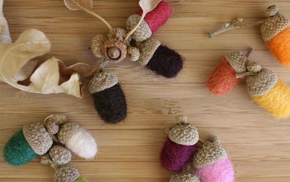 Wildly Woolly: Felted Acorns
