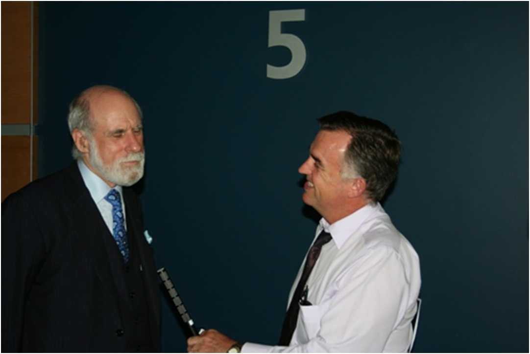 Alessandro Sorbello: Dr Vinton Cerf interview and press conference for ...