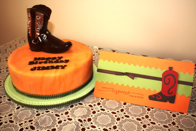bakingmummy 俏媽咪烘焙坊: Cowboy Boot Birthday Cake