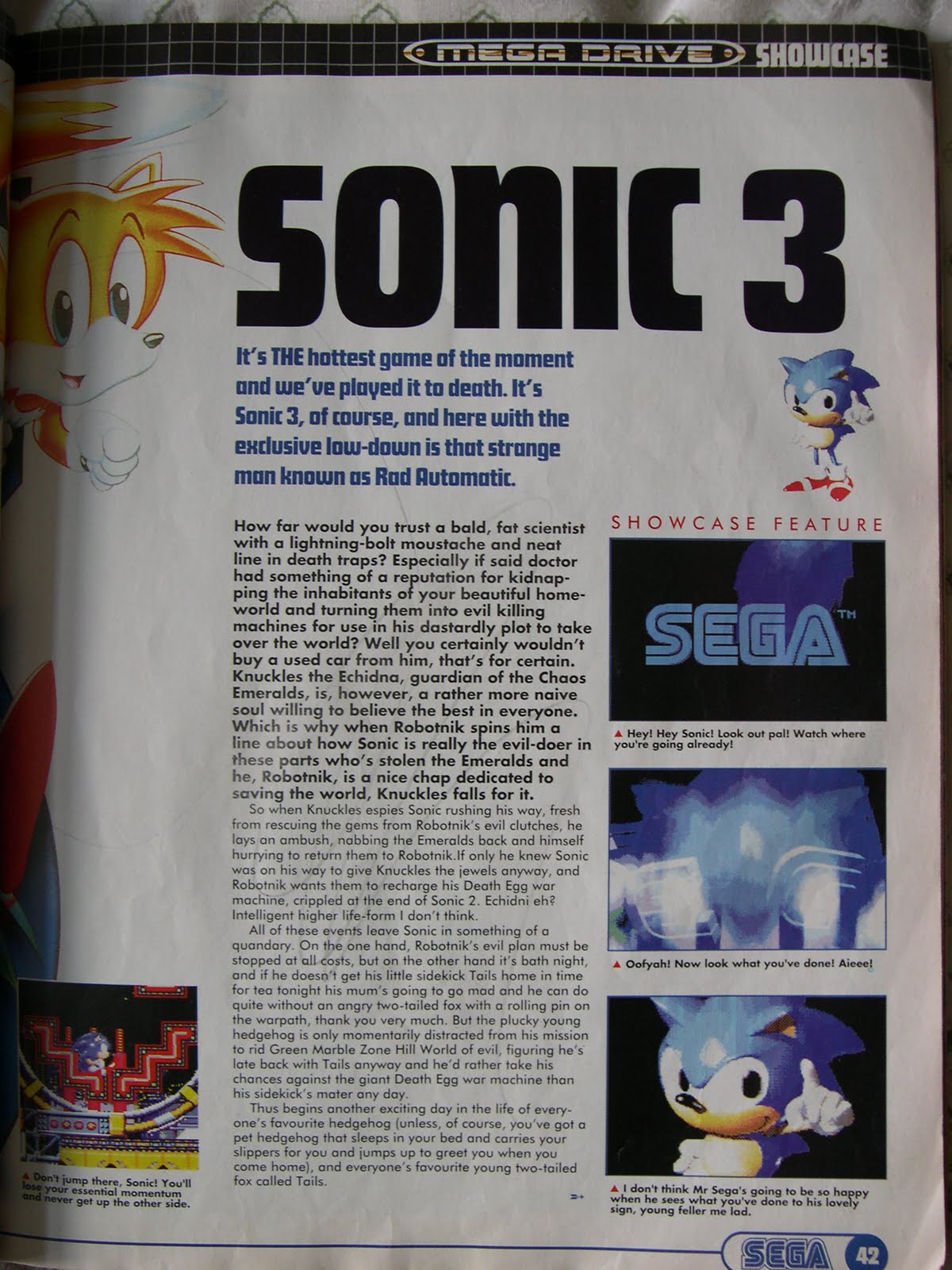 Sega Ages: UK Official Sega Magazine #2 February 1994 Sonic 3 Showcase ...