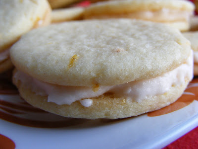 The Virtual Goody Plate: Pink Grapefruit Sandwich Cookies