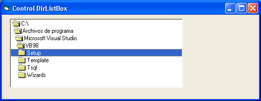 programacion (orientada a objetos): DriveListBox , FileListBox y DirListBox