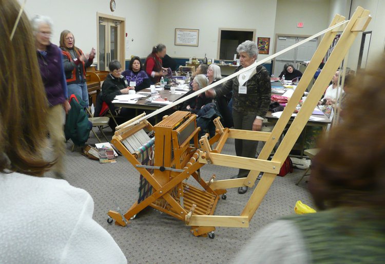 Kati Meek's Weaving World: Trapeze Demo in New Jersey