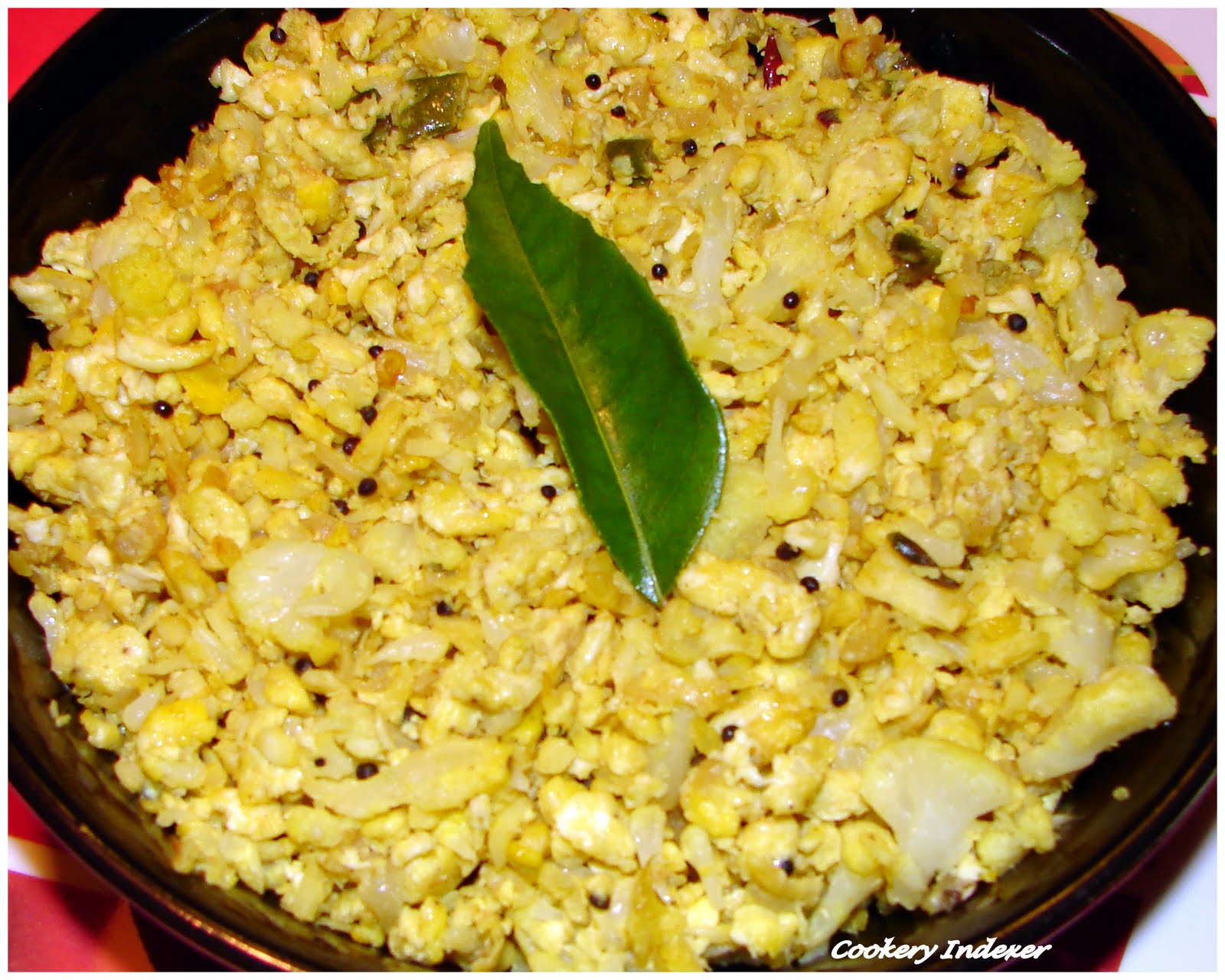 ! Regional Indian Cuisine Blogroll !: Cauliflower Egg Thoran / Stir-Fry ...