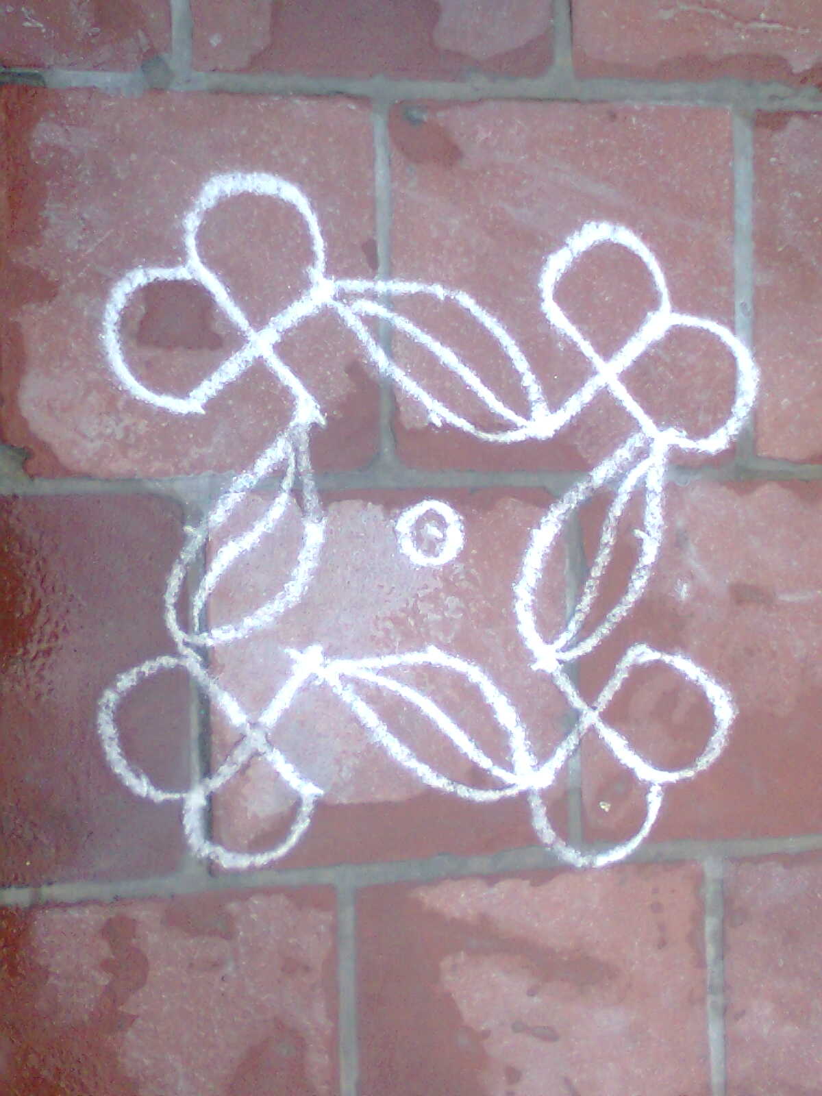 Kundhavi - Kolams: very simple kolam #11