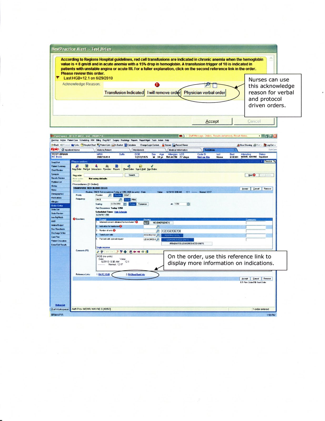 GME "Hot Topics": Transfusion Best Practice Alert Announcement ...