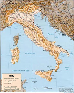 blog da geografia: relevo - italia