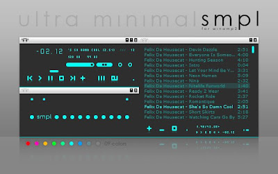 Theme Styles: Free Ultra Minimal Skin for Winamp Classic 2.x