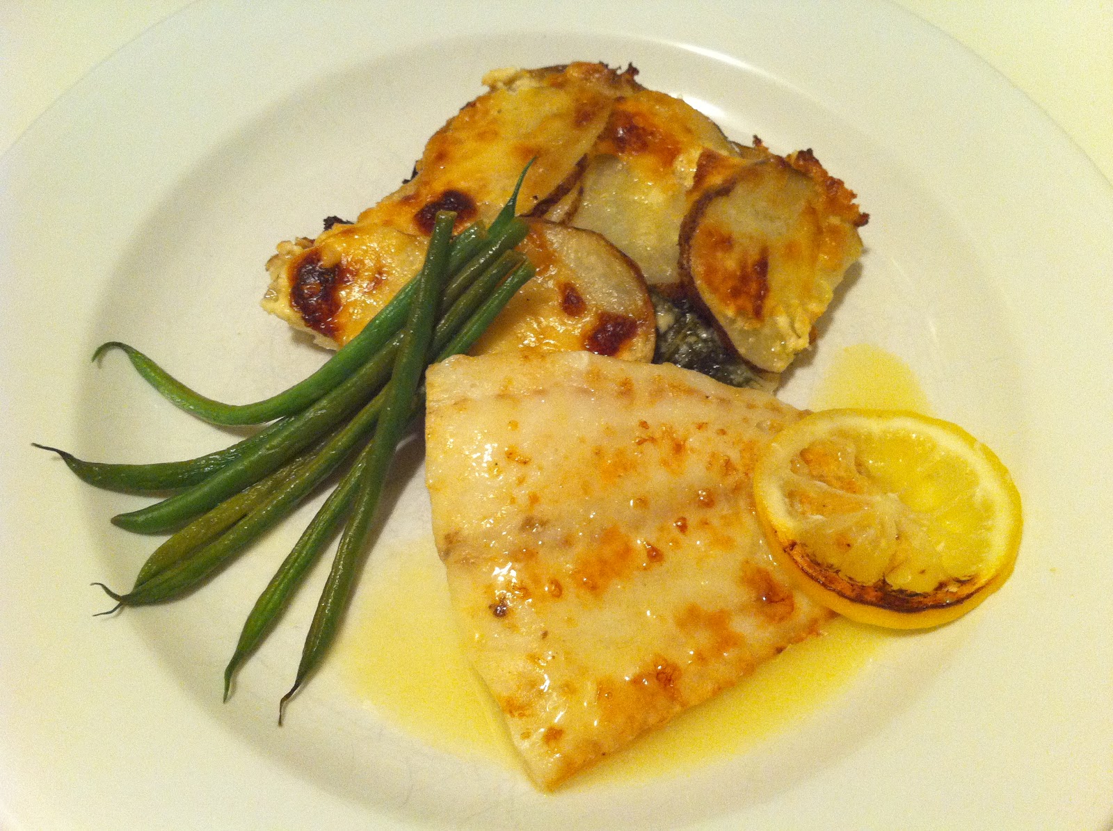 SAsapore: Wild Cod with Lemon Butter Sauce ~ Scalloped Potatoes ...