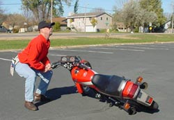 How to Lift a Fallen Motorcycle | Motorcycle Racing