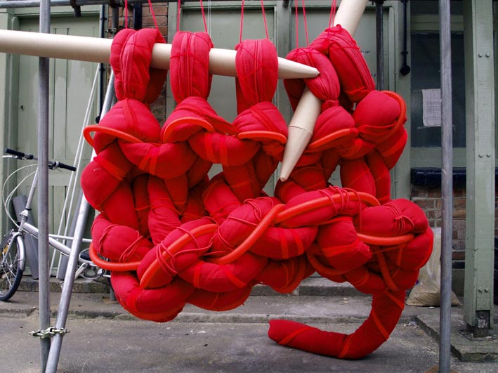 Laura Elizabeth Davies. Artist: Giant Knitting