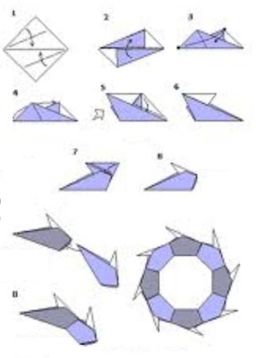 origami modular ring ~ easy make origami instructions for kids