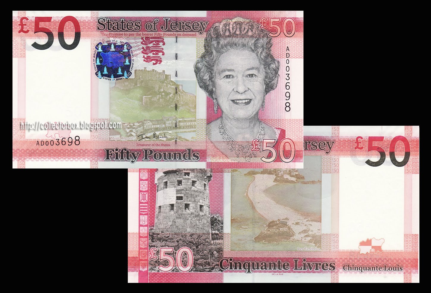 COLLECTORBOX - World banknotes and coins: Jersey banknotes 2010