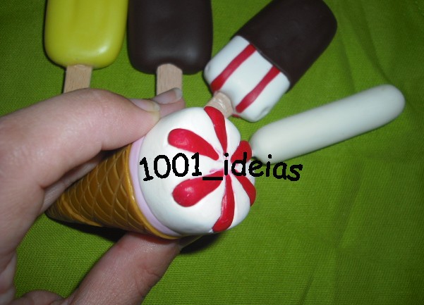 1001_ideias: Mini ice cream Olá