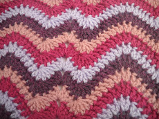 Fruitful Fusion: ribbon ripple pattern