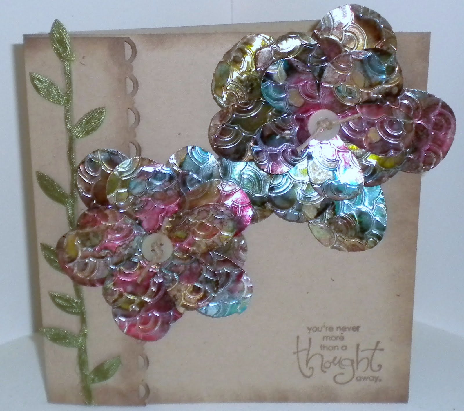 Going Buggy: Alcohol Ink and a bit of tape........