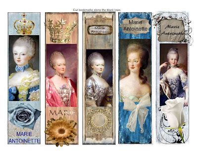 MAGIC MOONLIGHT STUDIO: Marie Antoinette Bookmarks!