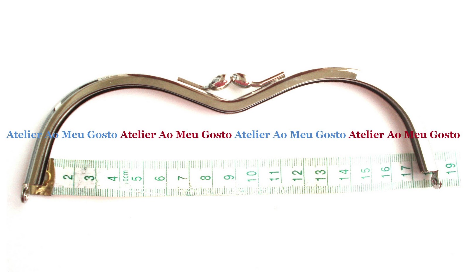 Materiais Ao Meu Gosto: [ Fecho Metálico 18 cm x 5,4 cm ]