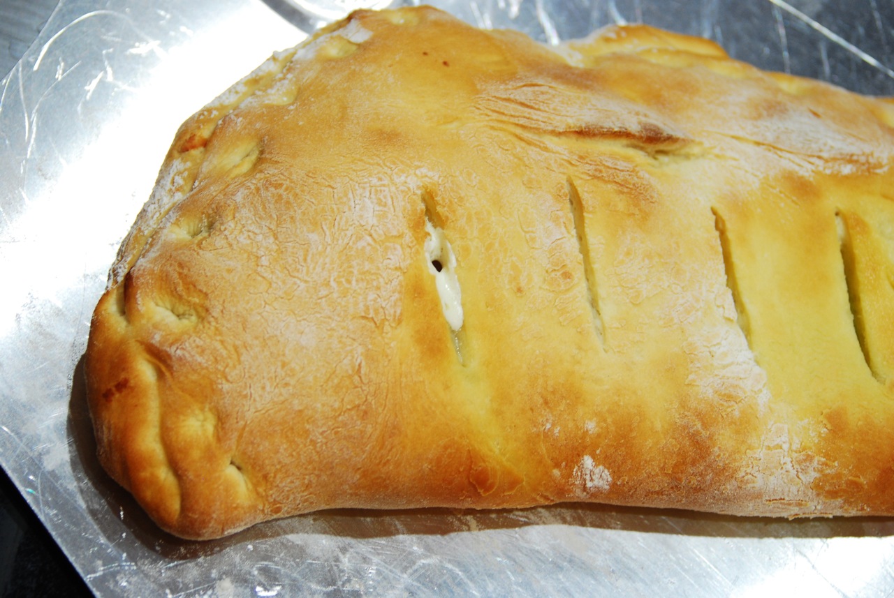 Know Whey: Three-Cheese Pesto Calzone