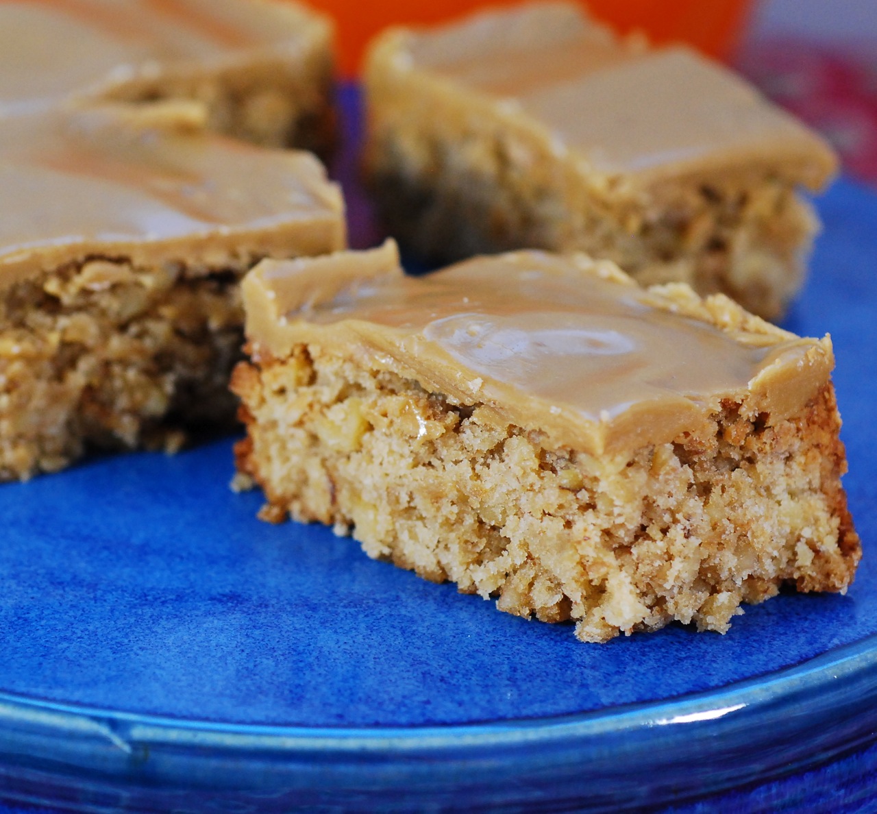 Know Whey: Maple Walnut Bars with Maple Fudge Icing