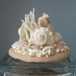 ShellScapes: "Heart in a Coral Reef" Wedding Cake Topper