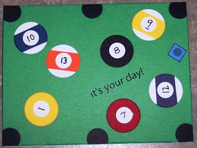 Green Eyed Girl Crafts: Sporty Birthday Cards