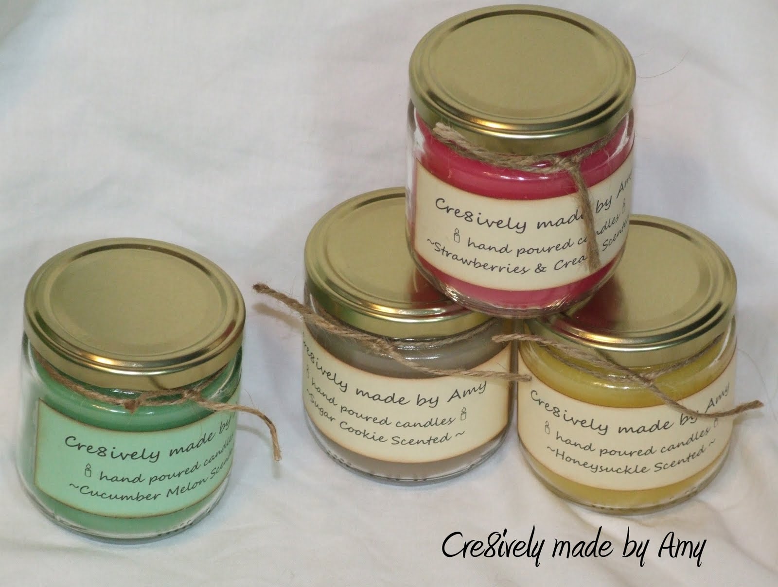 Cre8ively made by Amy: Hand Poured Candles
