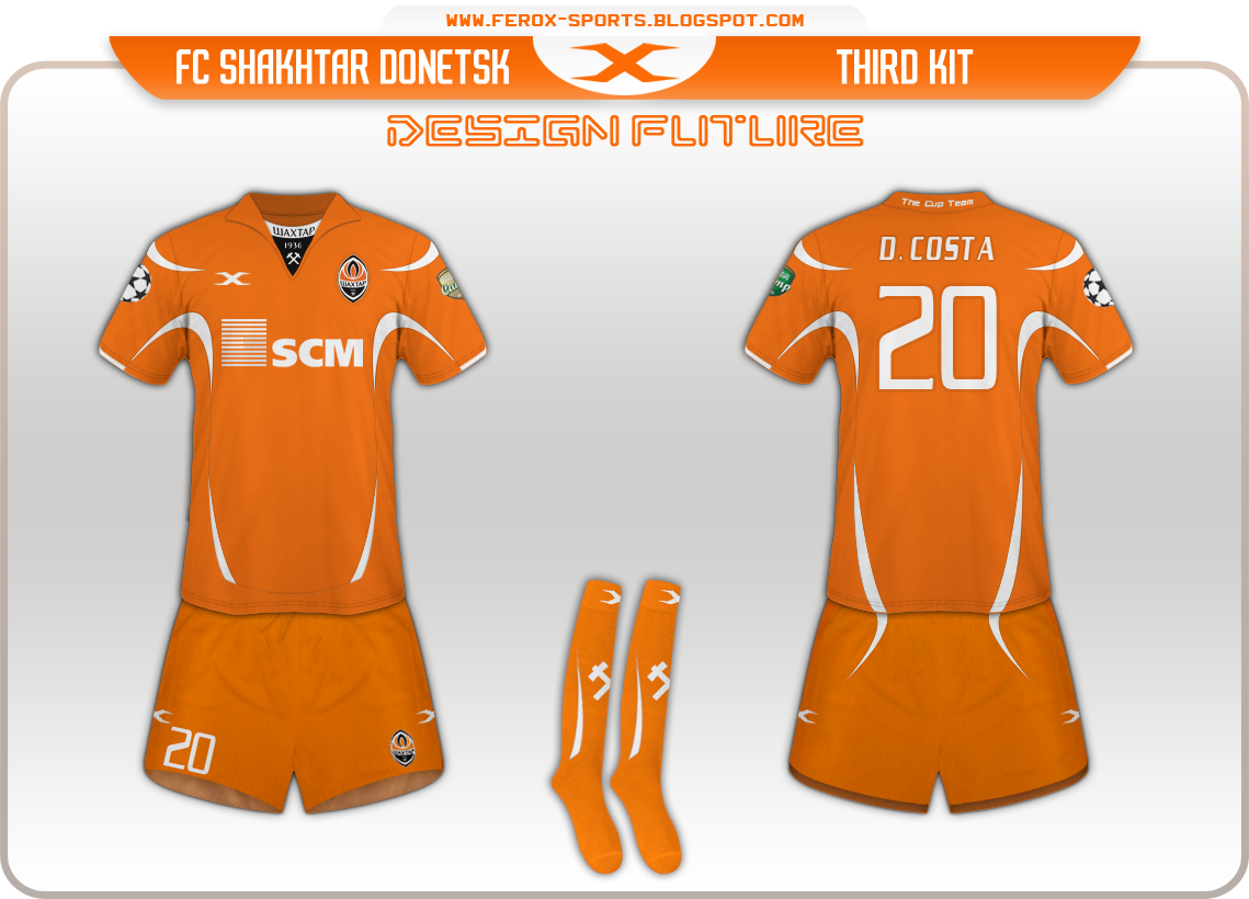 FC Shakhtar Donetsk Future Kits (Ucrânia) ~ Ferox Sports Design