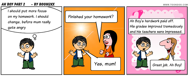 Language Arts Blog...: Home Learning Assignment - Comic Strip