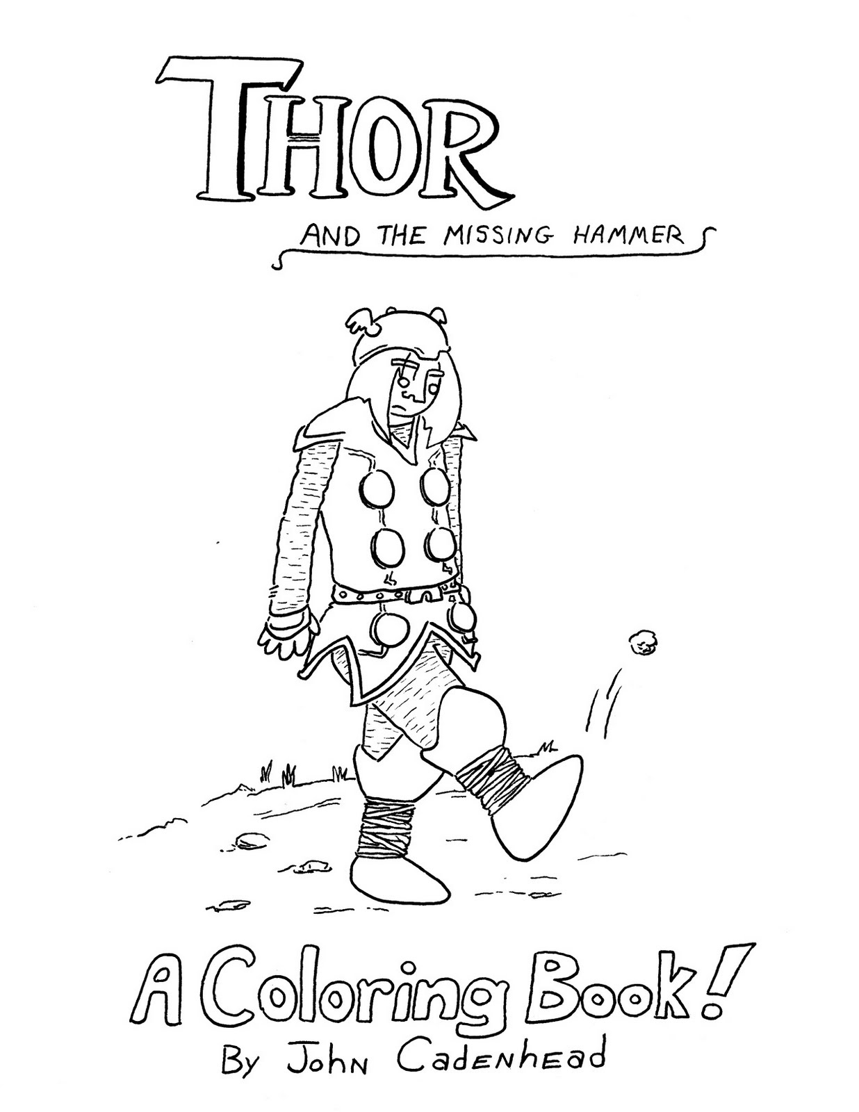 Hammer Mjolnir Coloring Sketch Coloring Page