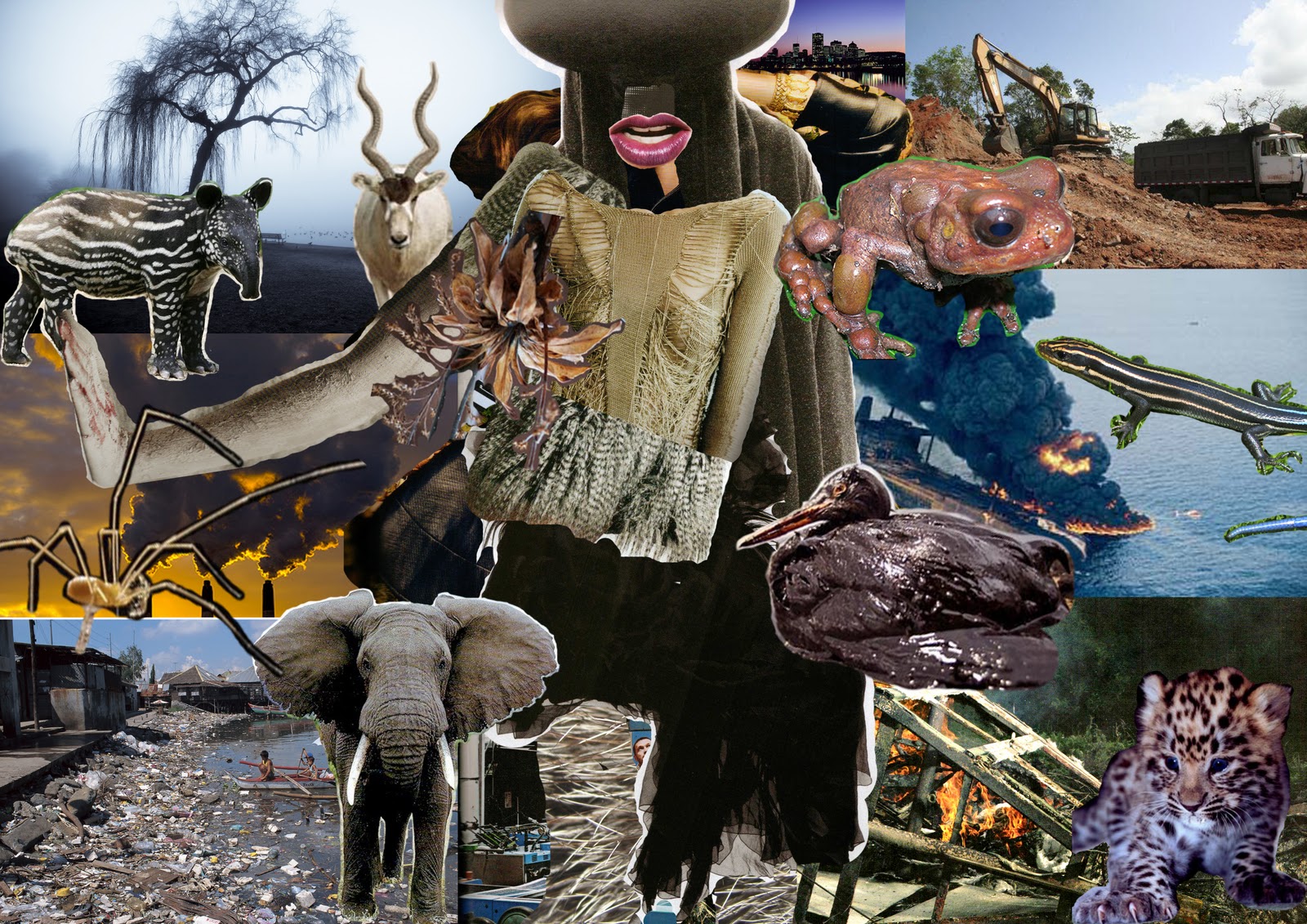 As Darkness Descends...: Mother Nature Collages