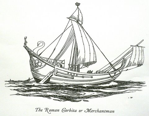 Roman Ship Drawing