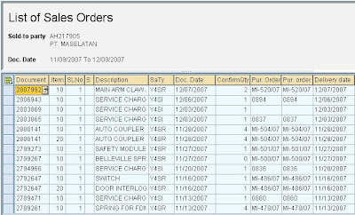 SAP e-mory: SAP VA05 Display Sales Orders