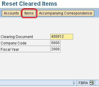 SAP e-mory: SAP FBRA Check cleared payment