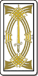 Siete De Espadas - Tarot De Marsella - - Las Revelaciones del Tarot