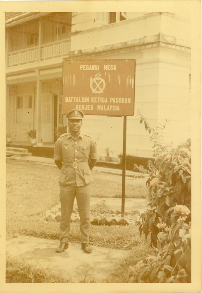 In front of the 3rd Rangers Officers Mess